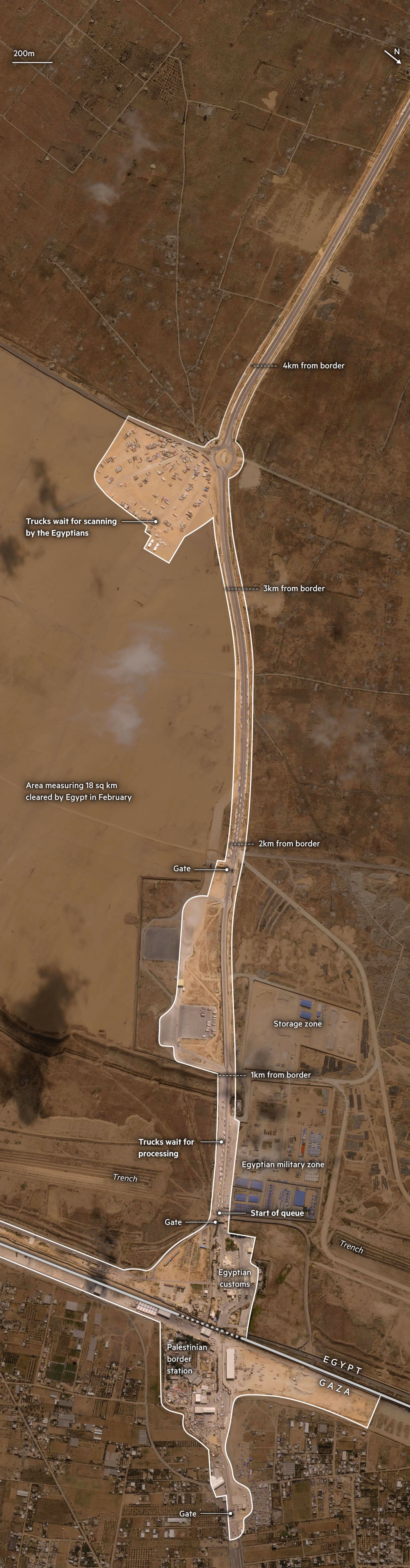 Tonnes of food is stuck on Gaza’s border while the enclave nears famine