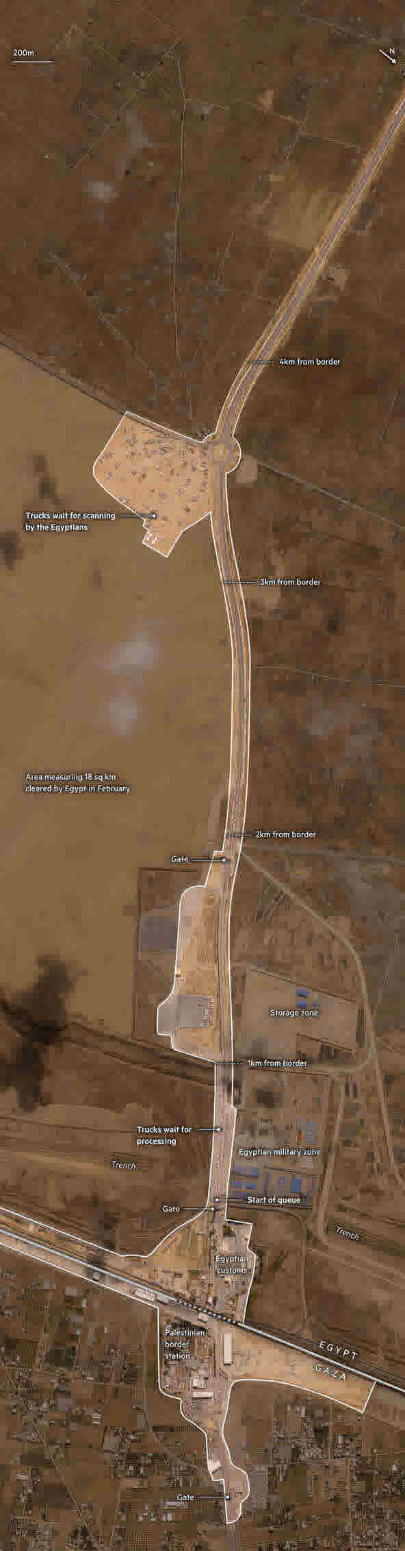 Tonnes of food is stuck on Gaza’s border while the enclave nears famine